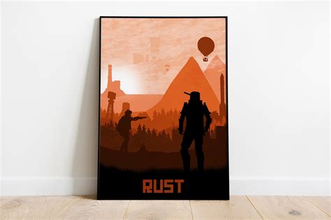 Rust Game Poster Print Video Game Poster Video Game Art Etsy UK