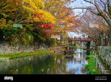 Hachiman Bori Canal In Omihachiman Shiga Prefecture Japan After