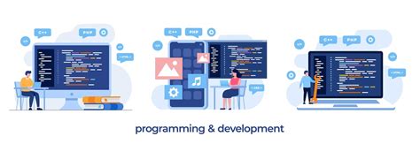 Desarrollo Web Lenguajes De Programación Css Html It Ui Programador Personaje De Dibujos