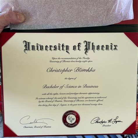 University Of Phoenix Diploma Bachelors