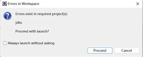 Eclipse运行某个java文件时出现errors Exist In Required Projectseclipse2023运行出错
