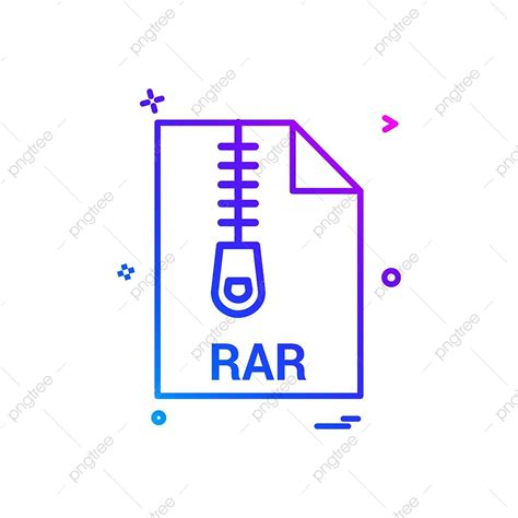 File Format Vector Hd Images Rar File File Extension File Format Icon Vector Design File