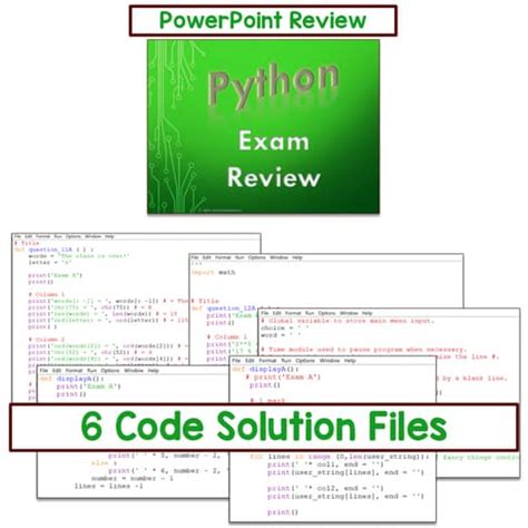 Python Final Exam For Beginners Editable Legal Size Resource Package
