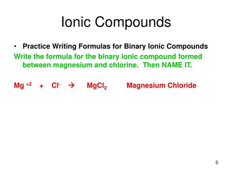PPT Chemistry 102 Section 6 4 Ionic Compounds Section 6 5 Molecular Compounds And Acids