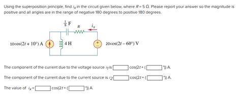 Solved Using The Superposition Principle Find Ix In T
