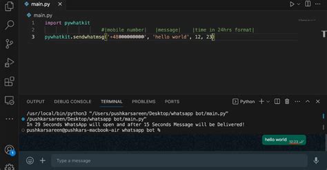 Pushkar Sareen On Linkedin Create Whatsapp Bot In Just 2 Lines Of Python Code