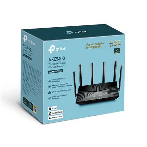 Archer AXE5400 AXE5400 Tri Band 6 Stream Wi Fi 6E Router TP Link