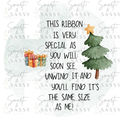 Ribbon Height Ornament Digital Download Ribbon Growth Ornament