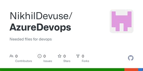 GitHub Nikhil Dev Hack AzureDevops Needed Files For Devops