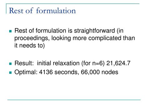 Ppt Formulations And Reformulations In Integer Programming Powerpoint
