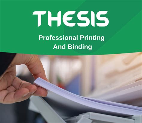 Thesis Professional Printing And Binding Readsie