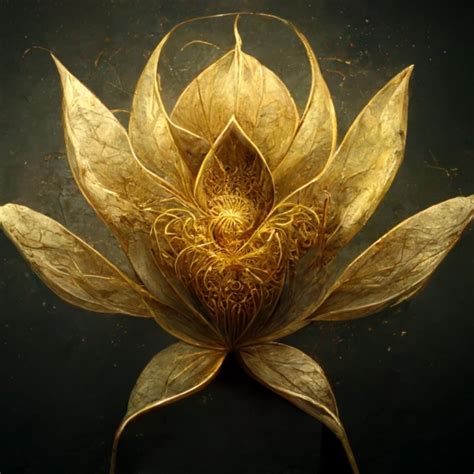 Golden Lotus Visually Stunning Beautiful Midjourney OpenArt