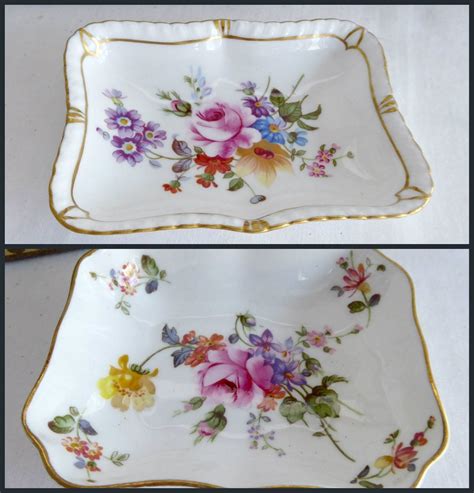 Dish Pair Royal Crown Derby Derby Posies 1980s Ring Dish Trinket Teabag
