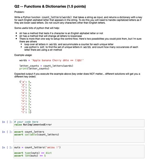Solved Problem Write A Python Function Countletters