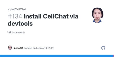 Install Cellchat Via Devtools · Issue 134 · Sqjincellchat · Github