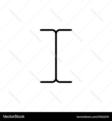 Cursor Text Icon Royalty Free Vector Image Vectorstock