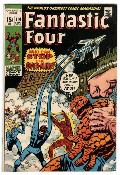 fantastic four 114 stan lee story buscema art 1st full app overmind sept 1971 comic books