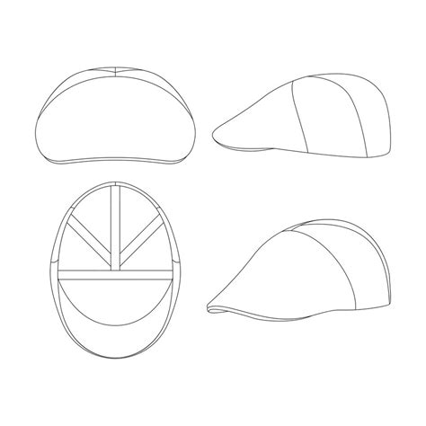 Premium Vector Template Breathable Flat Cap Vector Illustration Flat