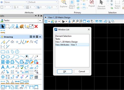 Microstation Window List Dialog For Missing Tool Dialog Boxes Communities