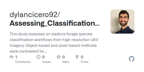 GitHub Dylancicero Assessing Classification Workflows For On Pasture Forage Species ID From