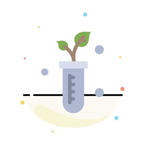 tube plant lab science abstract flat color icon template 14449033