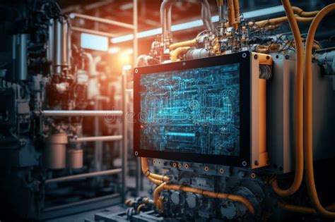 Industrial Technology Concept Factory Automation Smart Factory Generative Ai Stock