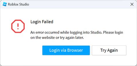 Studio Login Failed Error Studio Bugs Developer Forum Roblox