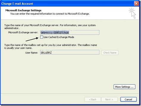 Enable Use Cached Exchange Mode Outlook Moplaluna