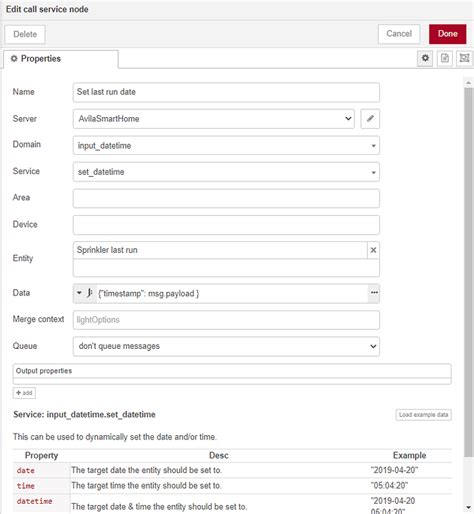 Inserting Datetime Into Helper Node Red Home Assistant Community