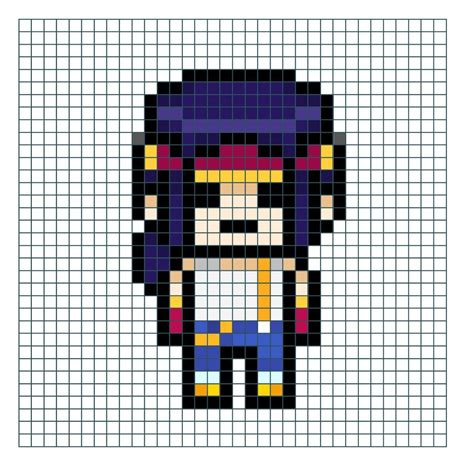 Фэнг по пикселям бравл старс Brawl Stars Легкие рисунки Рисунки крестов Рисунки