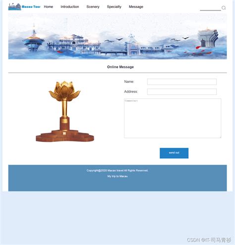 Html静态网页作业——澳门英文旅游网站设计与实现htmlcssjavascript旅游网站用代码写出来 Csdn博客