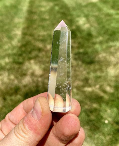 Clear Quartz Point Polished Crystal Tower Grade A New Moon Beginnings