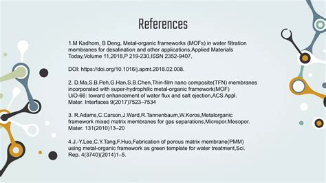 Applications Of Metal Organic Frameworksmof In Water Treatment Pdf