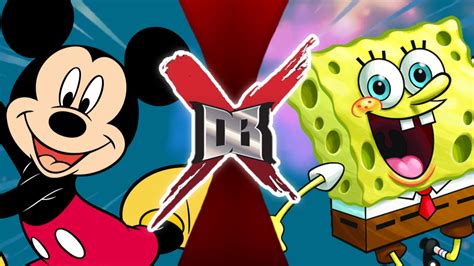 Mickey Mouse Vs Spongebob Squarepants Dbx Fanon Wikia Fandom