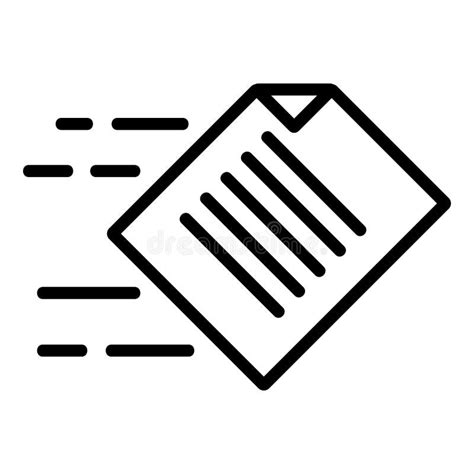 Sending File Document Vector Icon Stock Vector Illustration Of Share