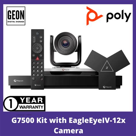 Polycom G7500 4k Codec Eagleeye Iv 12x Camera Geon Asia