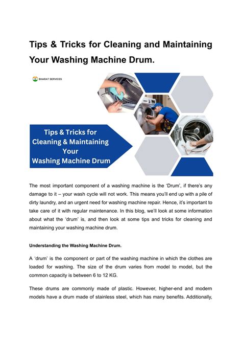 PPT Tips Tricks For Cleaning And Maintaining Your Washing Machine