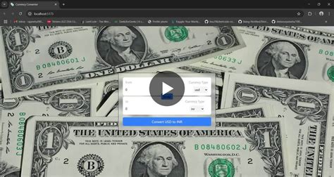 A Currency Converter App Using React And Tailwind Css It Includes A Custom React Hook A Neat