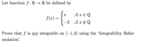 Solved Let Function F R Rightarrow R Be Defined By