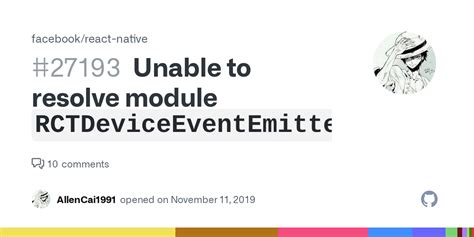 Unable To Resolve Module RCTDeviceEventEmitter Issue 27193