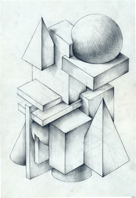 Рисунки композиции из геометрических фигур