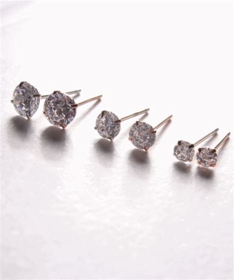 S925 깔끔한 기본 데일리 미니 심플 귀걸이 큐빅 포스트 1800 에이블리