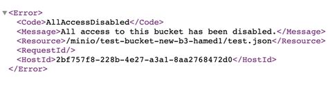 Using MINIO With Kubernetes Ambassador Returns All Access To This