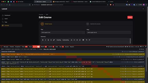 query optimization for nested repeater filament