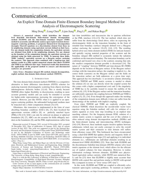 pdf an explicit time domain finite element boundary integral method for analysis of