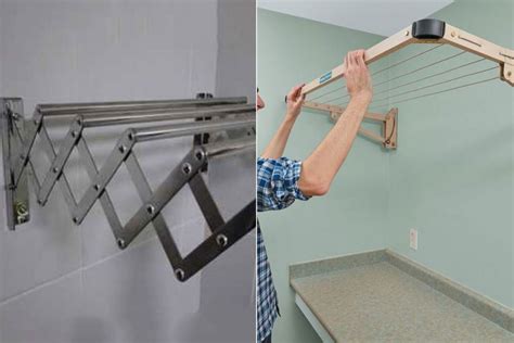 دنبال بند رخت برای خونه کوچیکت هستی؟ این ۴۲ مدل بند رخت دیواری تاشو رو