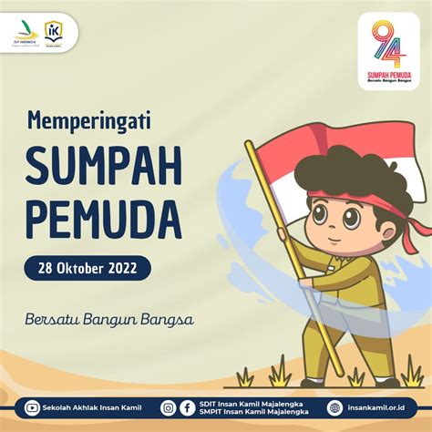 Selamat Hari Sumpah Pemuda Mari Bersama Bersatu Bangun Bangsa