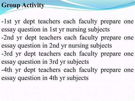 Construction Of Essay Type Questions Ppt Pptx