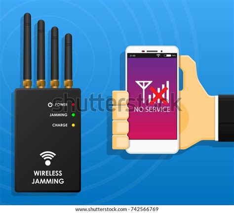 Remote Control Signal Jammer Over Royalty Free Licensable Stock Vectors Vector Art