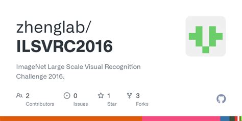 GitHub Zhenglab ILSVRC ImageNet Large Scale Visual Recognition Challenge
